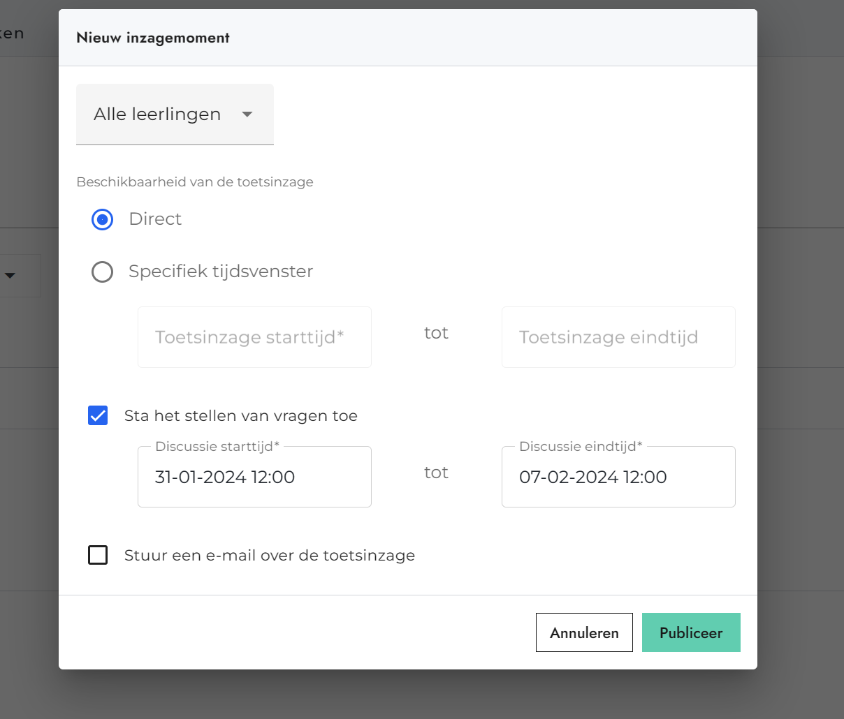 Stap 6. Inzage voor je leerlingen – Woots